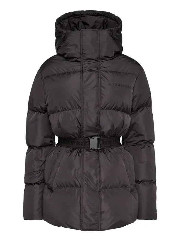 Dsquared2 Belted Puffer Coat - Black
