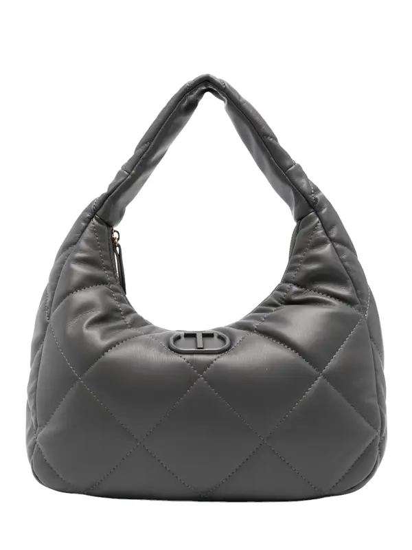 TWINSET Medium Quilted Shoulder Bag - Grey