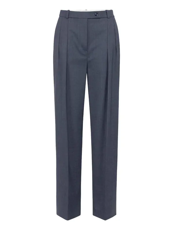 Elisabetta Franchi Dart-detailing Straight Trousers - Blue