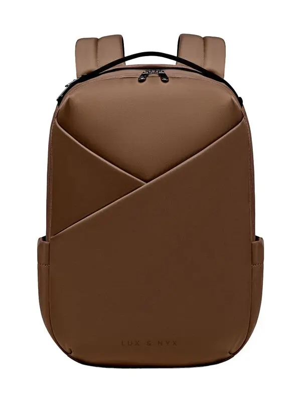 LUX AND NYX Origami 16-inch Laptop Backpack - Sepia