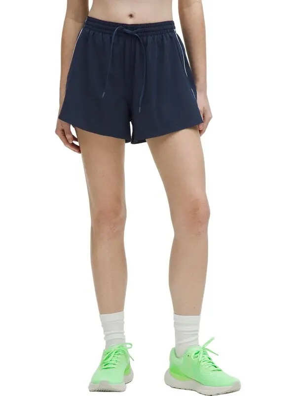 Lululemon Court Rival High-rise Relaxed Fit Shorts 3 - Club Blue/white