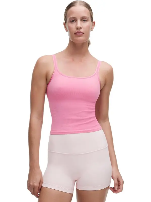 Lululemon Ebb To Street Cropped Tank - Candy Cloud/candy Cloud