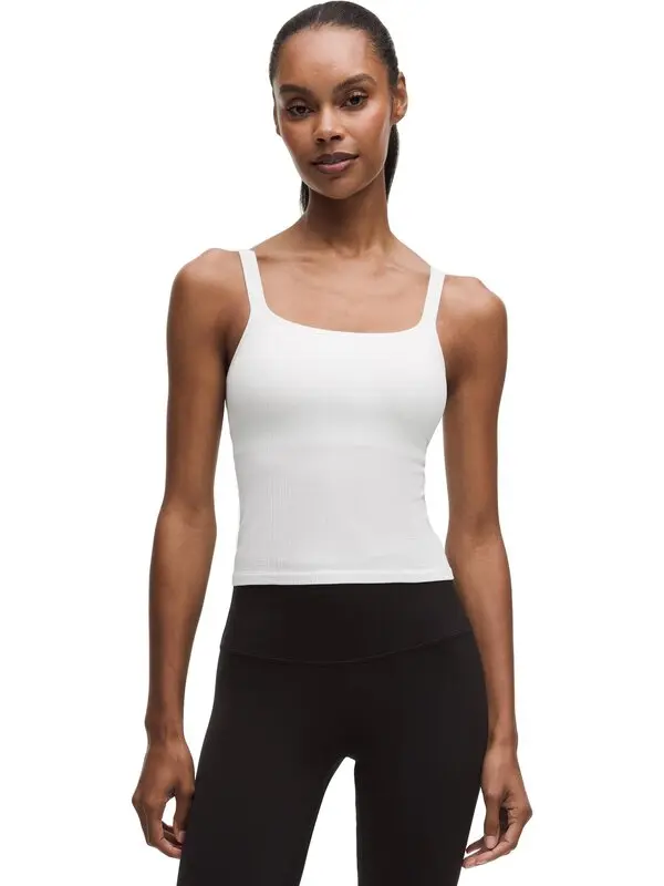 Lululemon Ebb To Street Cropped Tank - White/white