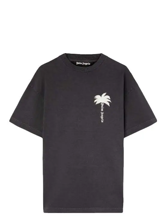 Palm Angels The Palm T-shirt - Dark Grey/off White