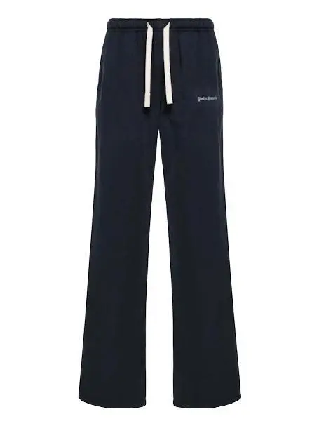Palm Angels Mid-rise Straight-leg Trousers - Midnight Blue