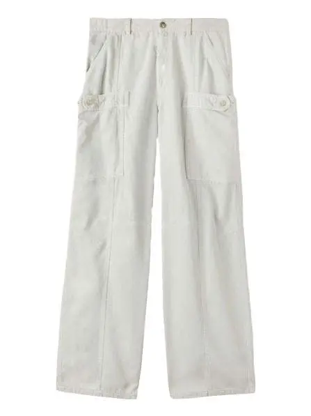 Palm Angels Monogram Pocket Trousers - Light Grey