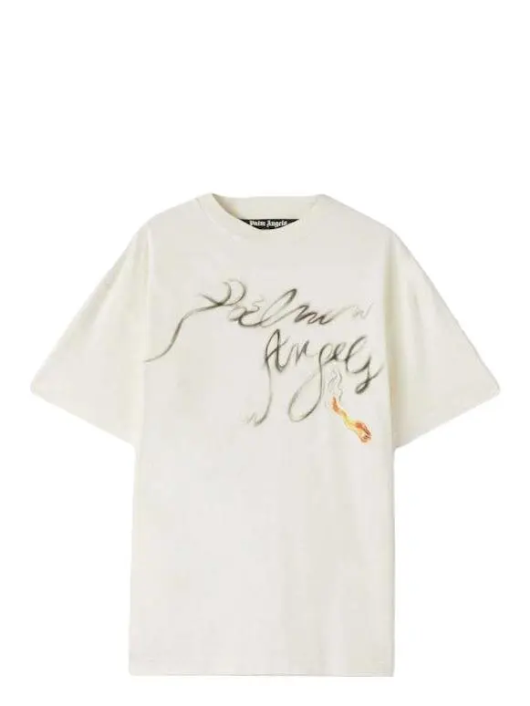 Palm Angels Foggy Pa T-shirt - Off White/black