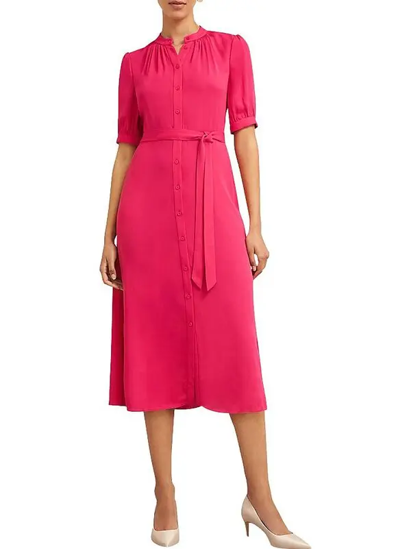 HOBBS LONDON Renee Shirtdress - Zinnia Pink