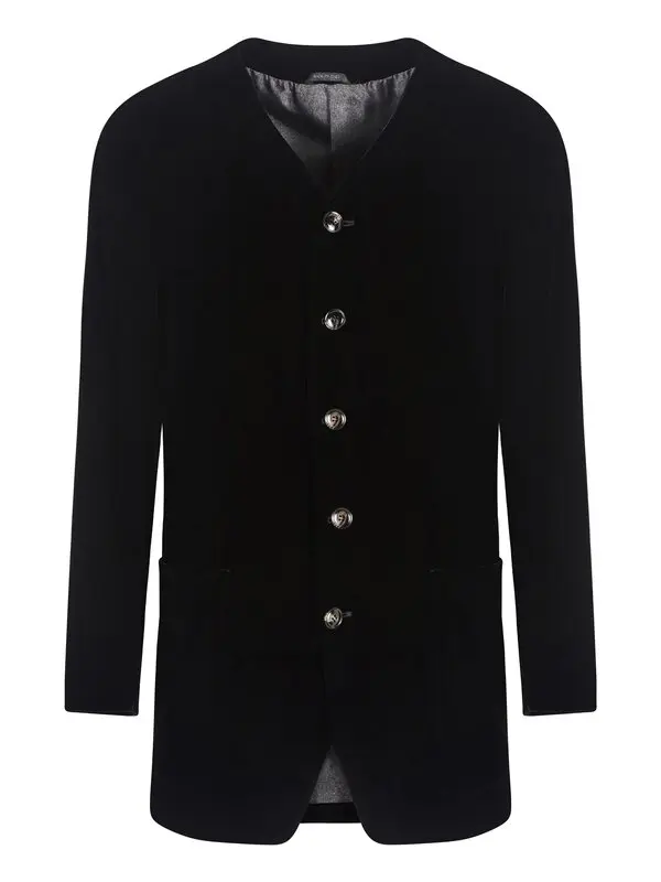 Giorgio Armani Heritage Line Velvet Jacket - Black