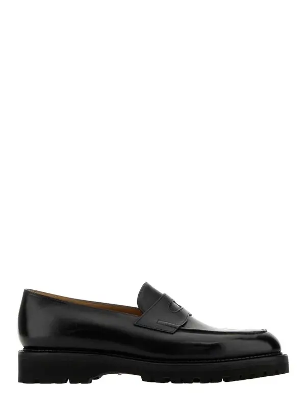 John Lobb Lopez Loafers - Black
