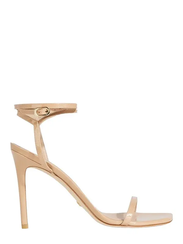 STUART WEITZMAN Patent Leather Sandals - Neutral