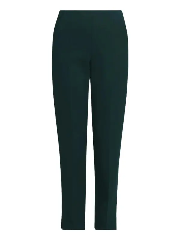 Giorgio Armani Stretch Wool Straight Pants - Emerald