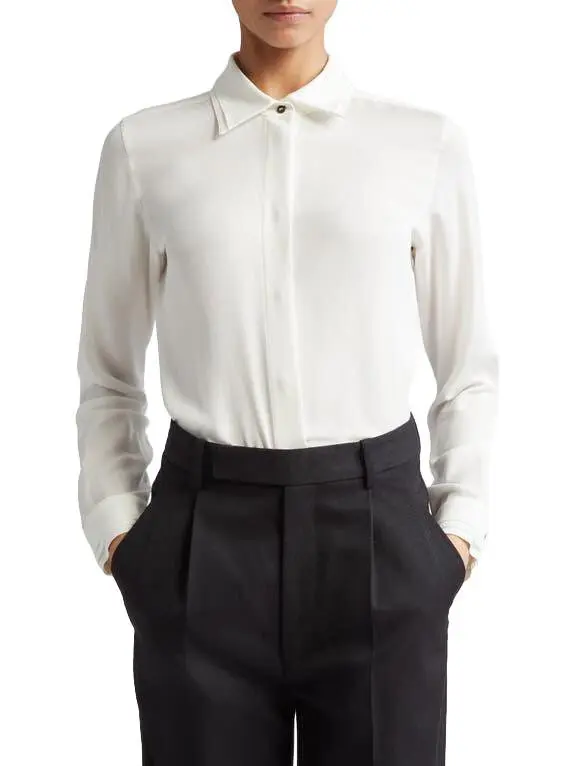 Max Mara Norel Button-up Shirt - Silk