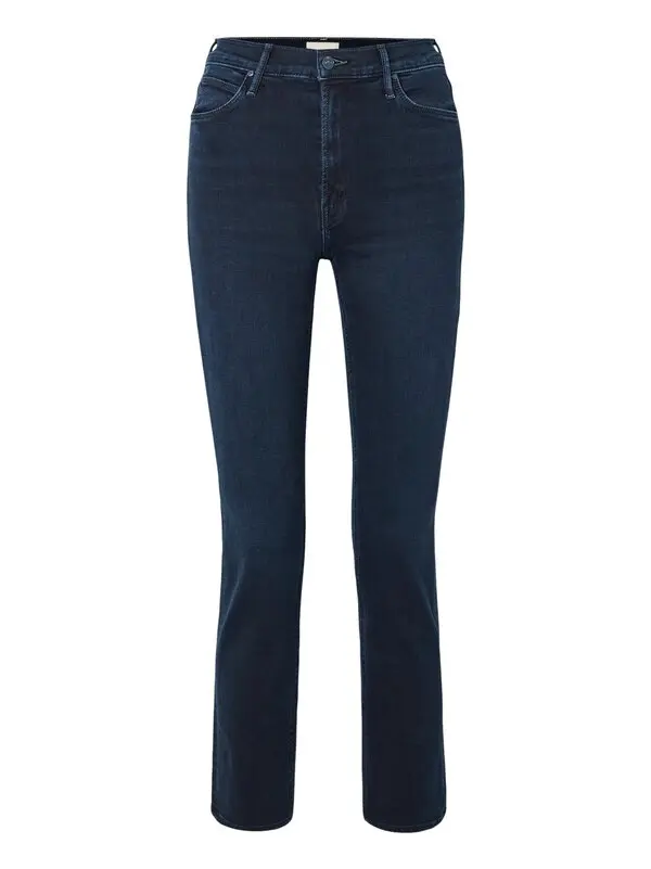 MOTHER The Dazzler Ankle Mid-rise Slim-leg Jeans - Blue