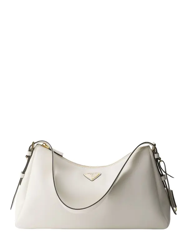 Prada Aimée Leather Shoulder Bag - White