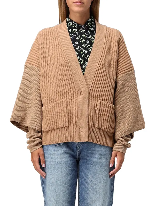 Pinko Ribbed Knit Sweater - Beige