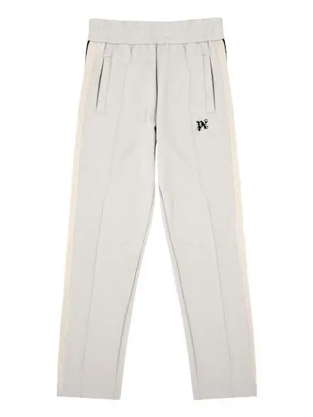 Palm Angels Monogram Track Pants - Light Grey/black