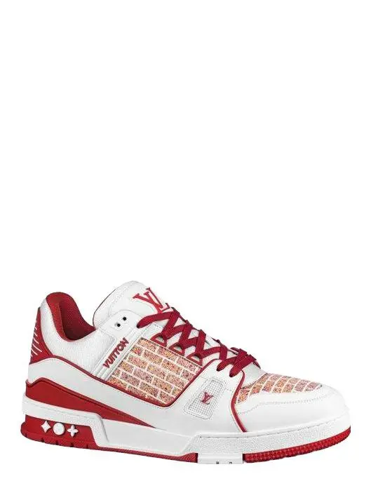 LOUIS VUITTON Trainer Sneaker - White/red