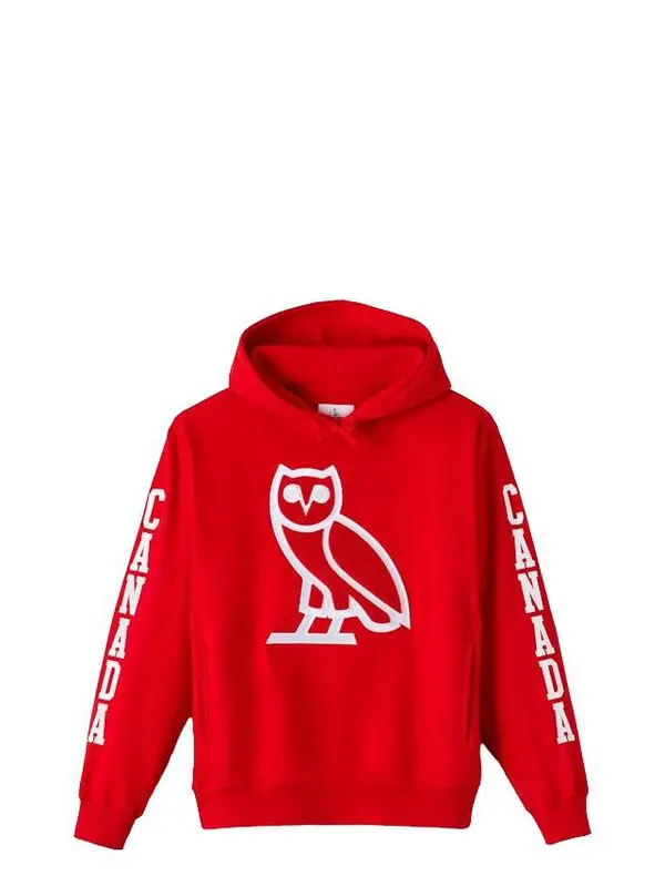 OVO Canada Day Og Owl Hoodie - Red