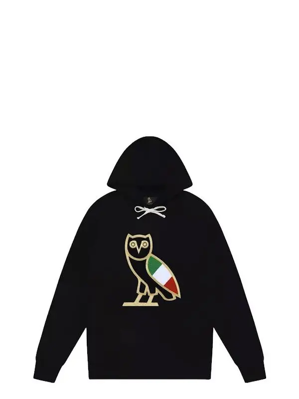 OVO Italy Og Owl Hoodie - Black