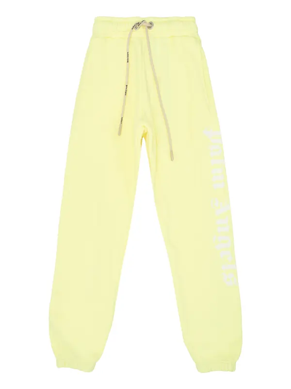 Palm Angels Gd Logo Sweatpants Fluo - Yellow