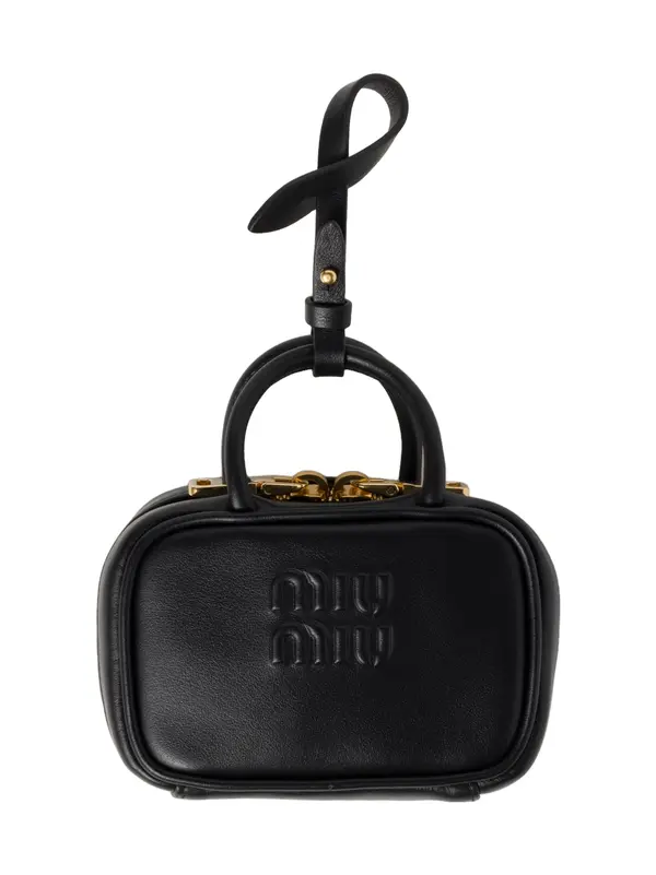 Miu Miu Beau Leather Micro Bag - Black