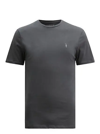 ALLSAINTS Brace Logo-embroidered Cotton-jersey T-shirt - Carter Grey