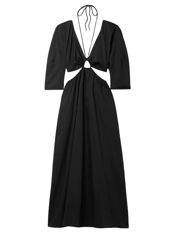 Mara Hoffman Shaina Halterneck Maxi Dress - Black