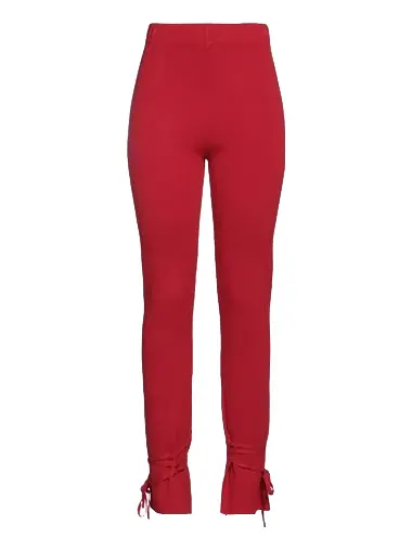 VICOLO Knit Straight Leg Pants - Red