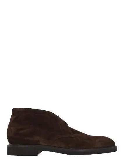 John Lobb Lace-up Suede Shoes - Brown