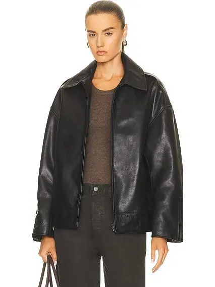 GRLFRND Alek Leather Jacket - Black