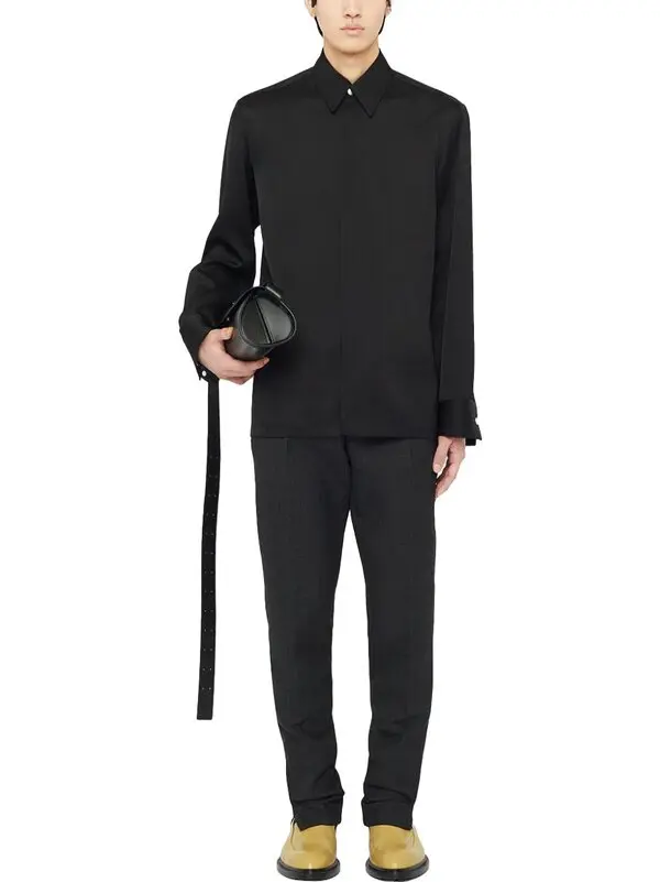 JIL SANDER Concealed-buttons Shirt - Black