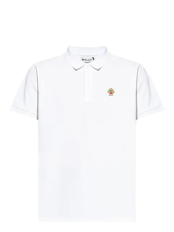 Bally Logo-embroidered Polo Shirt - White