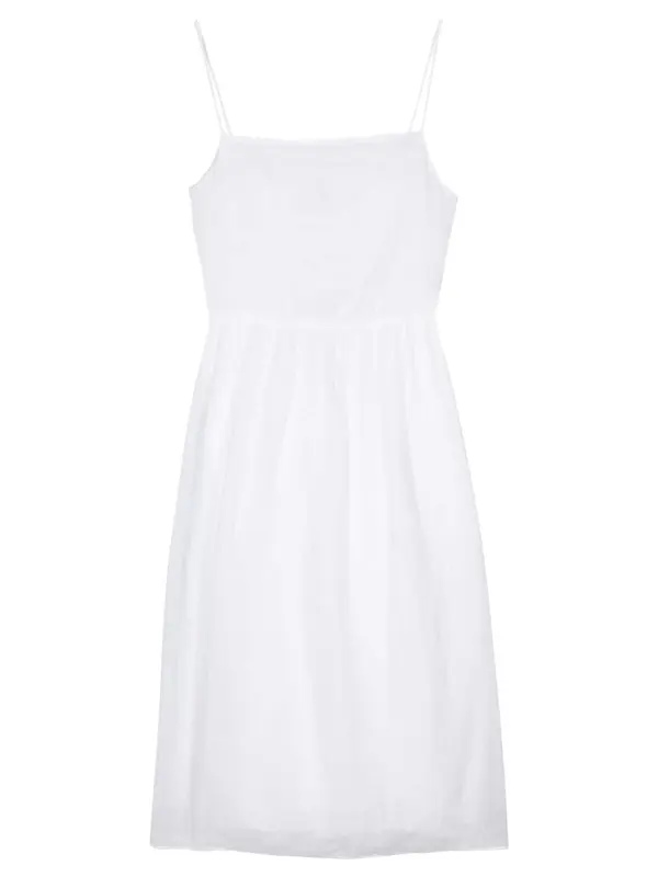 Tommy Hilfiger Logo-embroidered Midi Dress - White