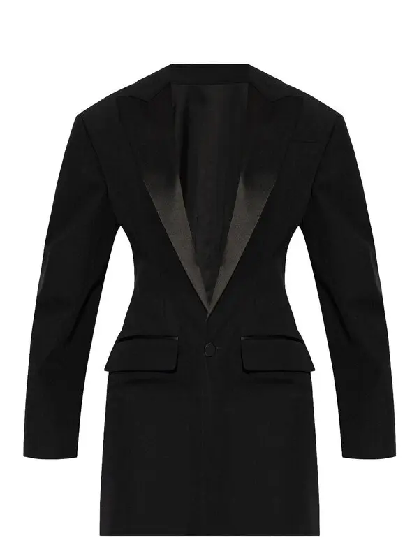 Dsquared2 Single-breasted Blazer Mini Dress - Black