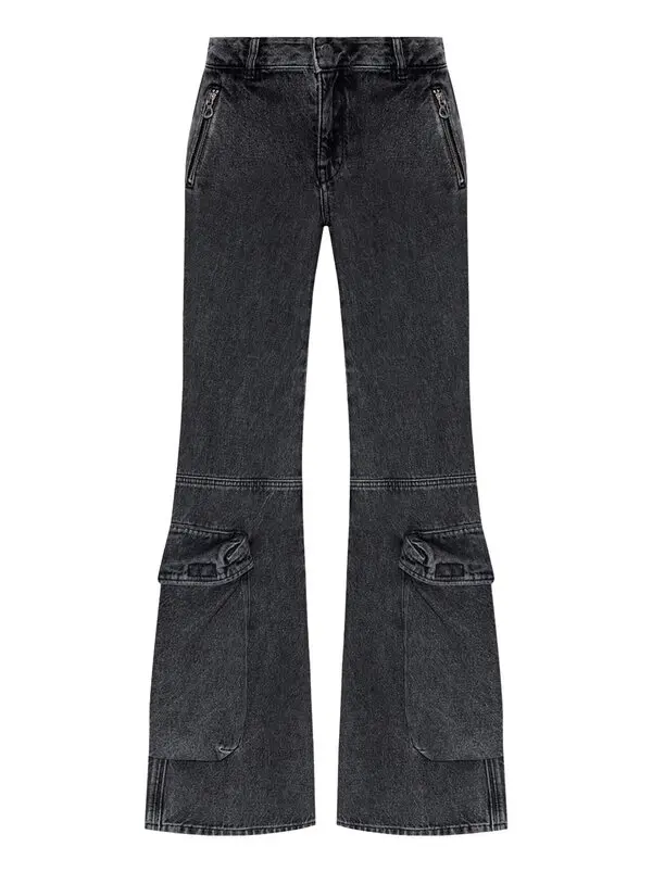 DIESEL® D-poky-s Flared Jeans - Grey