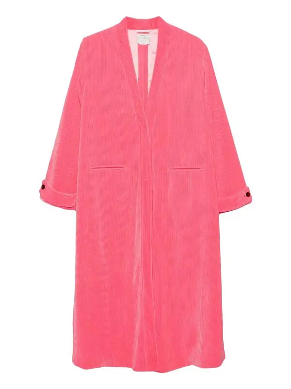 FORTE_FORTE Corduroy Coat - Pink