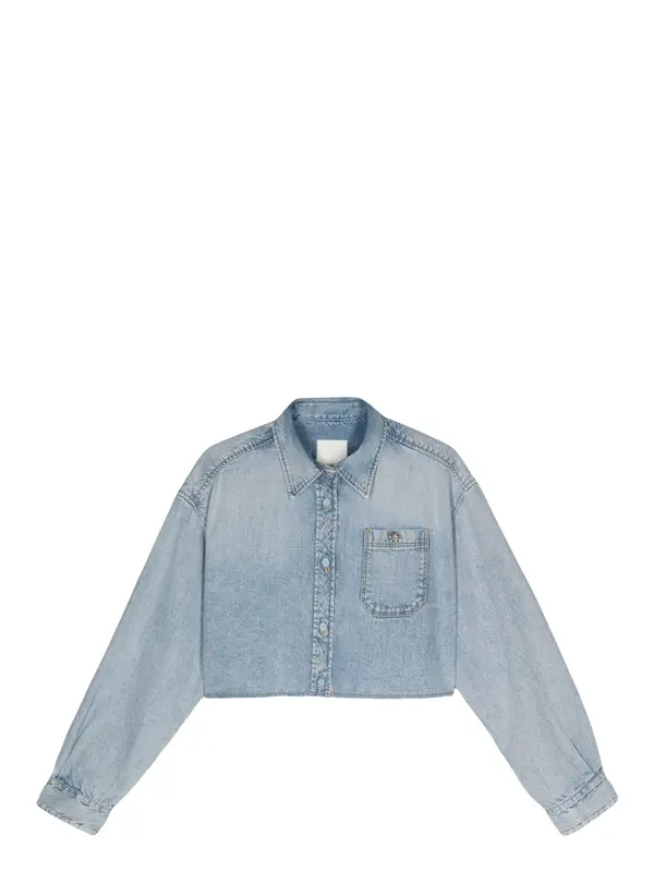 Givenchy 4g Lyocell Denim Shirt - Blue