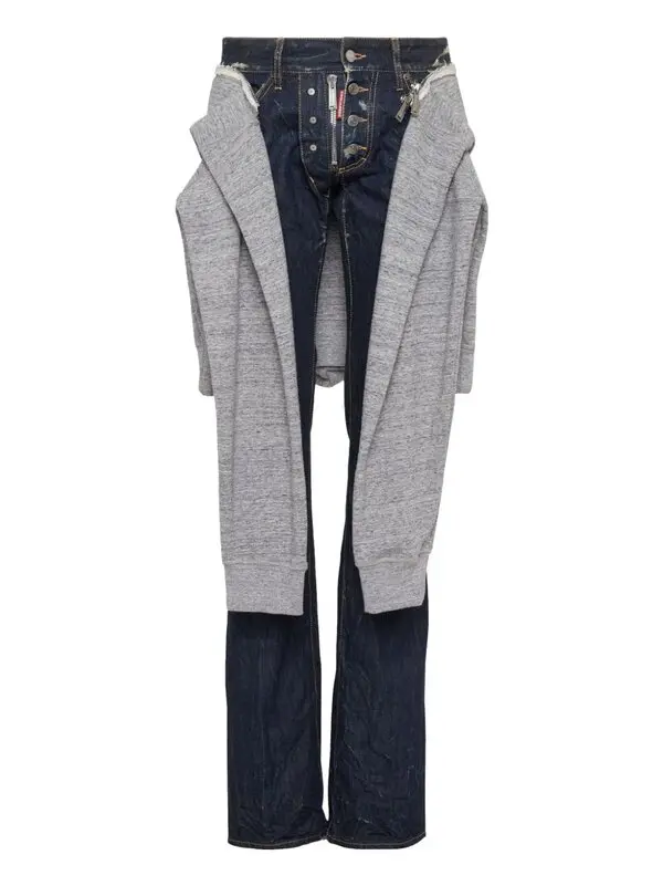 Dsquared2 Layered Denim Jeans - Blue