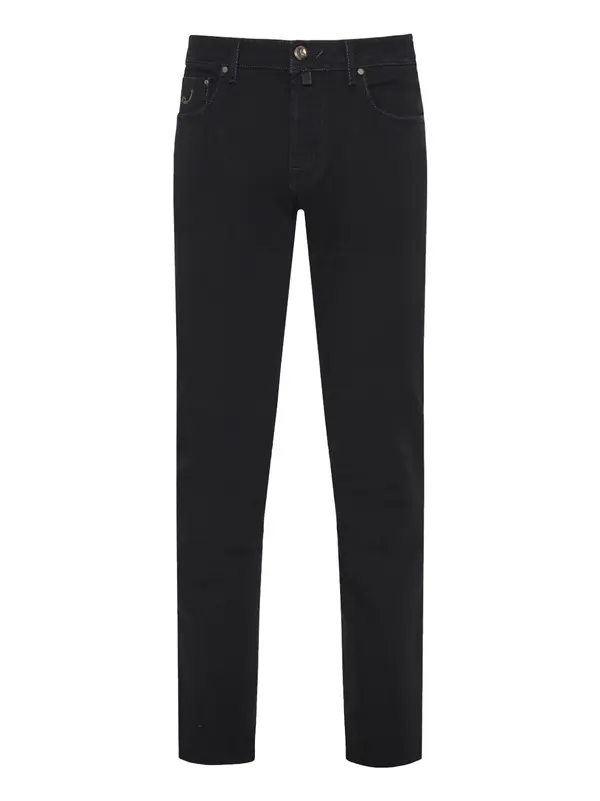 Jacob Cohen Mid-rise Slim-fit Jeans - Black