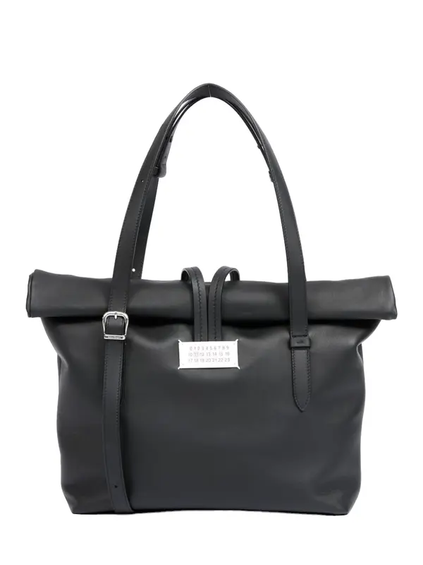MAISON MARGIELA Medium Leather Shoulder Bag - Black