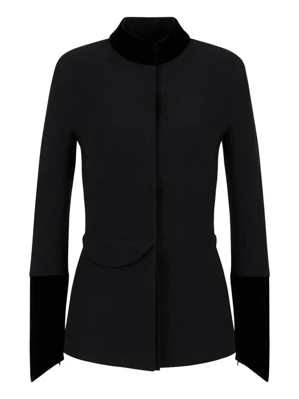 Giorgio Armani Single-breasted Jacket - Black