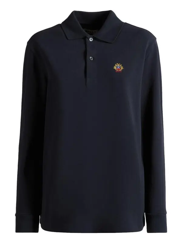 Bally Logo-embroidered Polo Shirt - Blue
