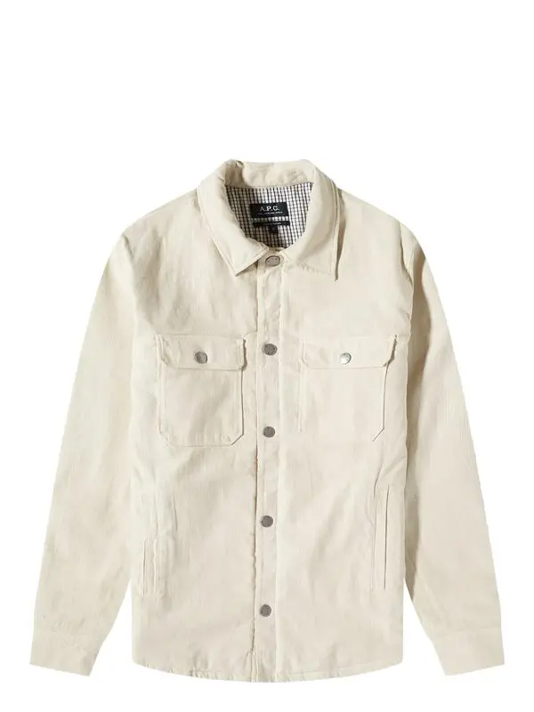A.p.c. Alex Overdyed Shirt Jacket - Ecru