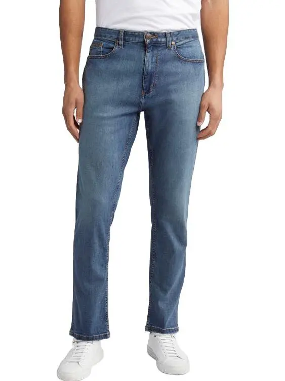 Johnston & Murphy Straight Leg Jeans - Light Wash