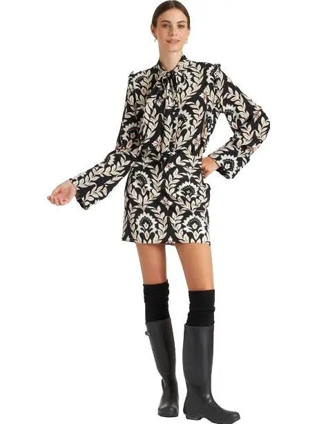 La DoubleJ Ascot Shirt - Ghirlanda Black
