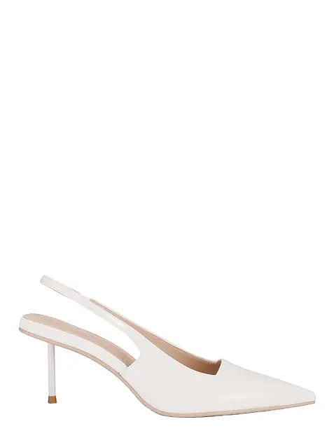 Femme La G55 Kitten Heel - White