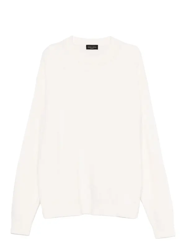 ROBERTO COLLINA Long-sleeve Sweater - White