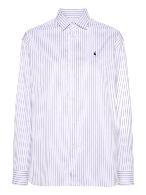 Polo Ralph Lauren Striped Cotton Shirt - Purple