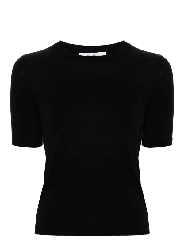 Max Mara Warren Short-sleeve Jumper - Black